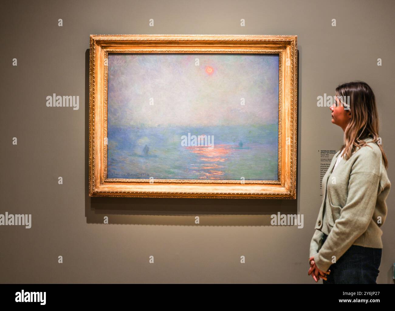 Courtauld Gallery, London, UK. 26th Sep, 2024. Waterloo Bridge :Effect ...