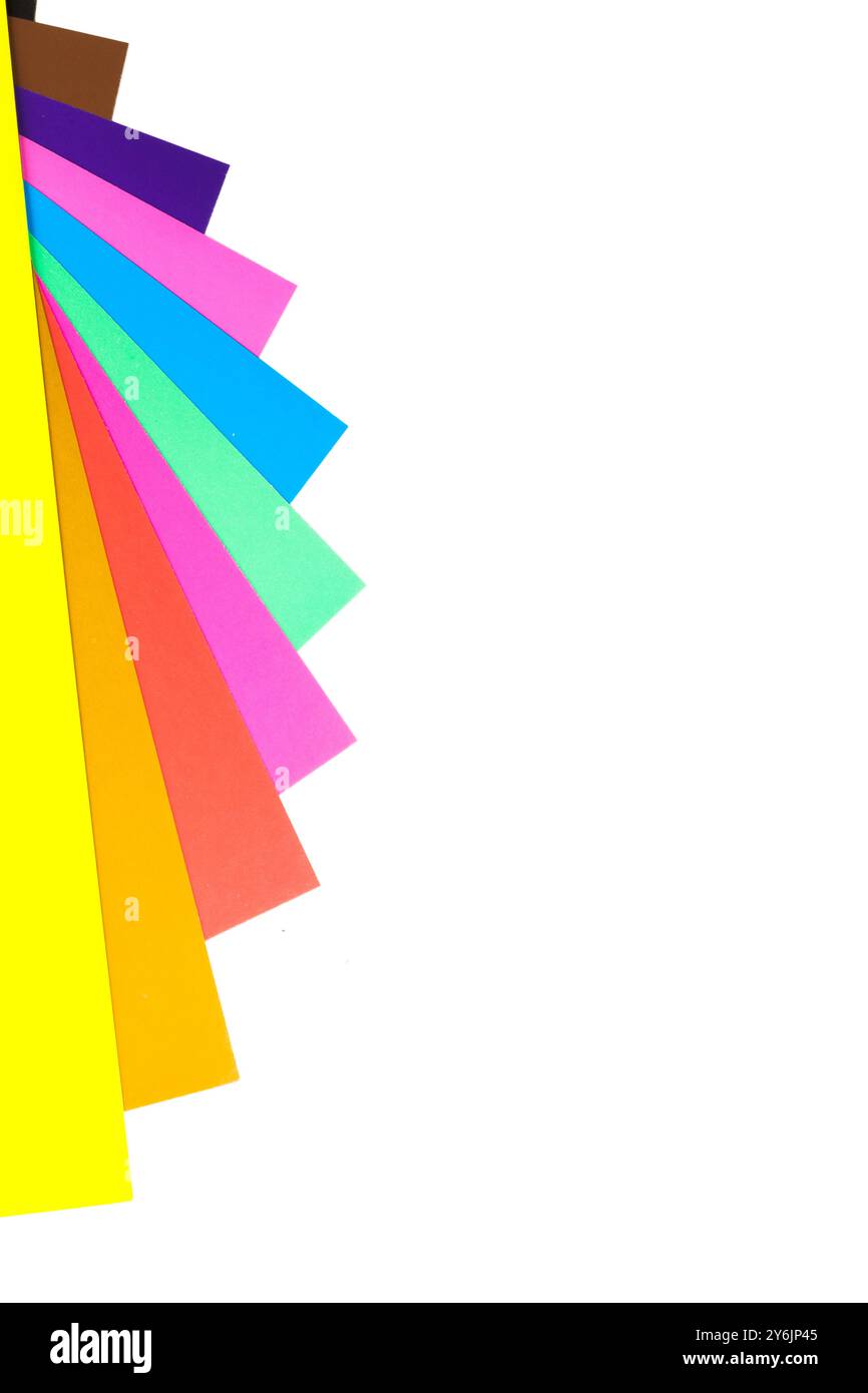 Sheets of colored paper Stock Photo - Alamy