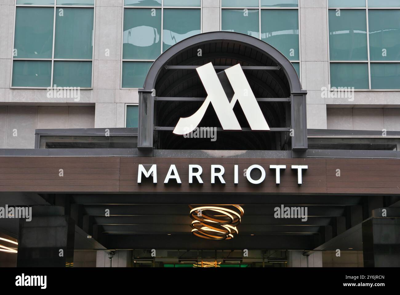 SIGN OF MARRIOTT Stock Photo - Alamy