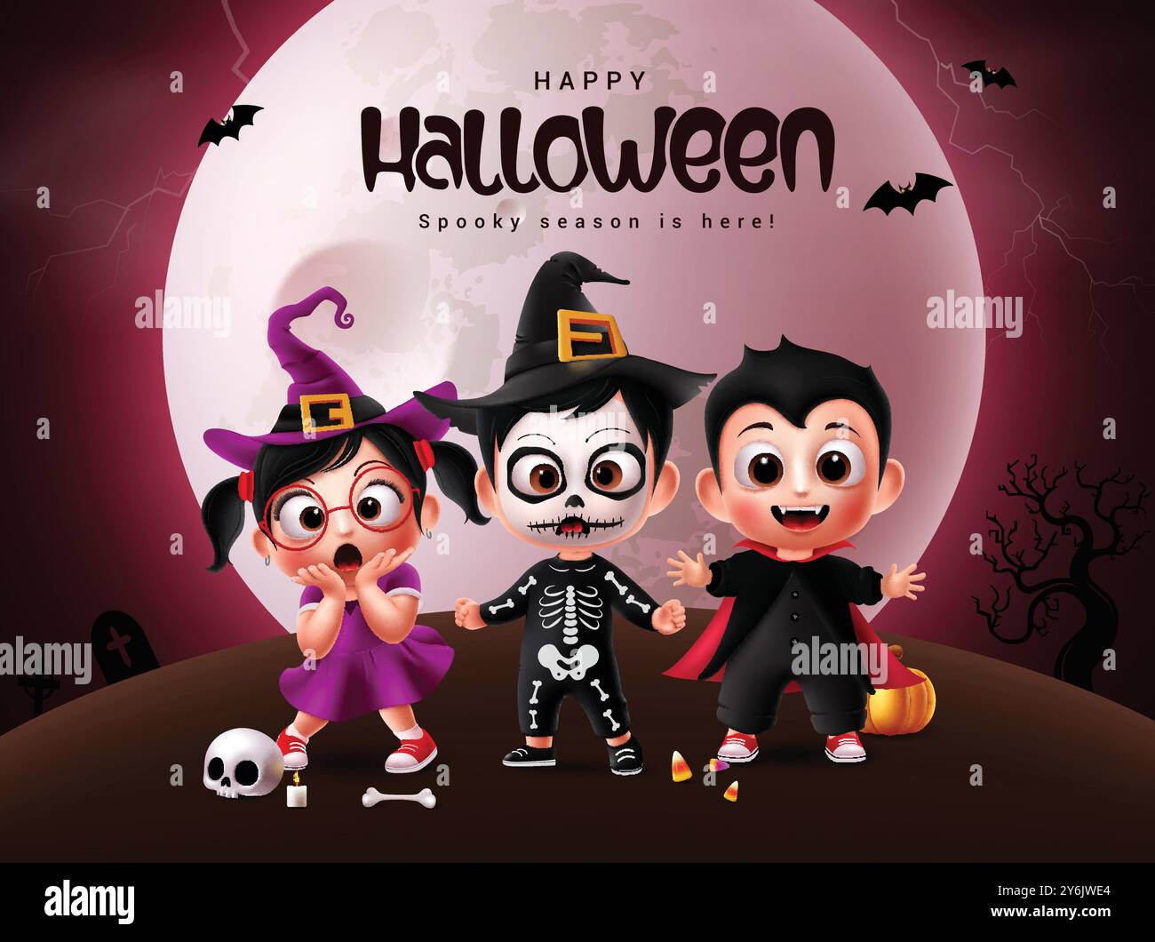 Girl in costume dracula Stock Vector Images - Alamy