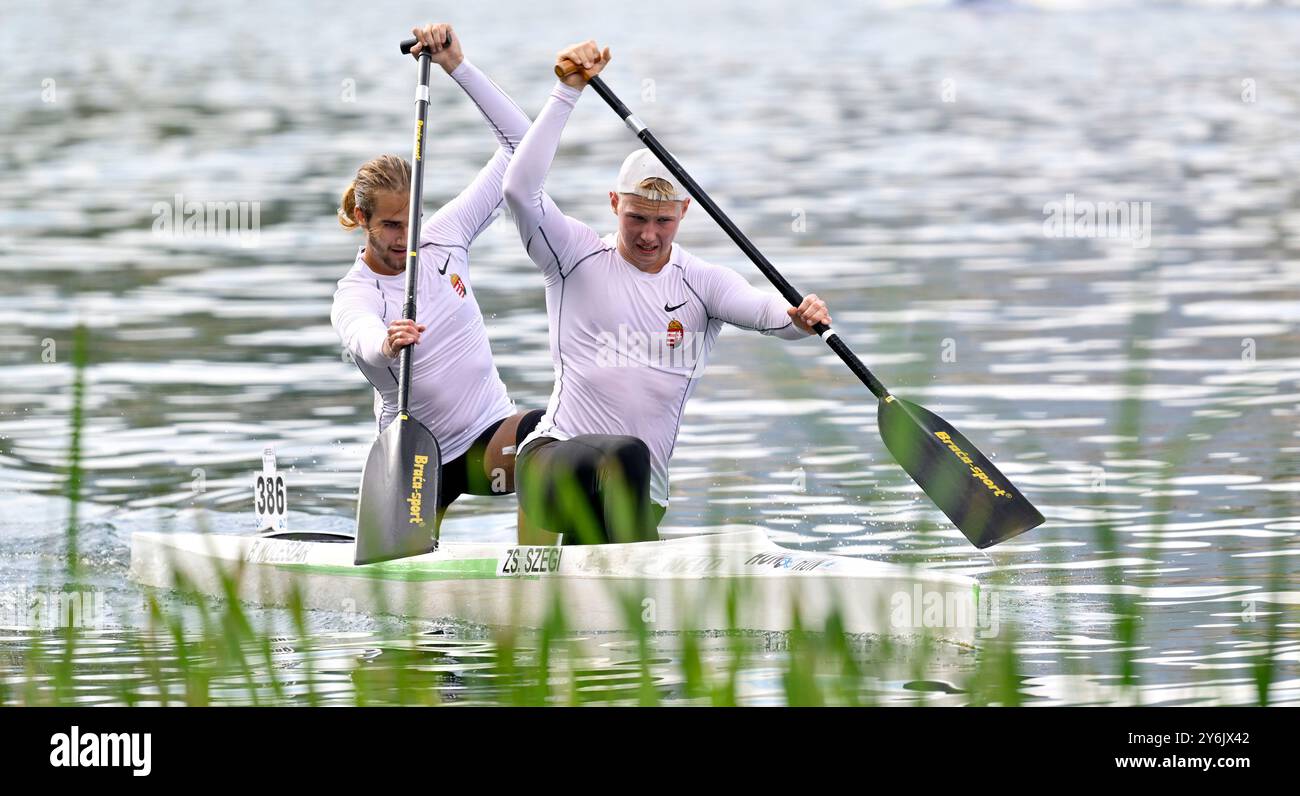 Zsombor Szegi (HUN) and Bonifac Koleszar (HUN) in the C2 Men Junior ...