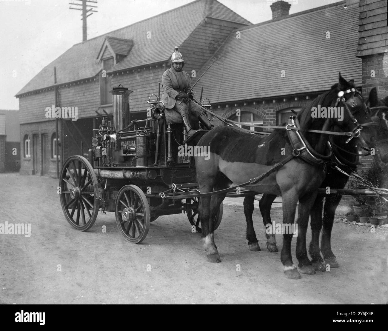Miss Isobel Silver , who drove a fire engine seven miles to a fire ...