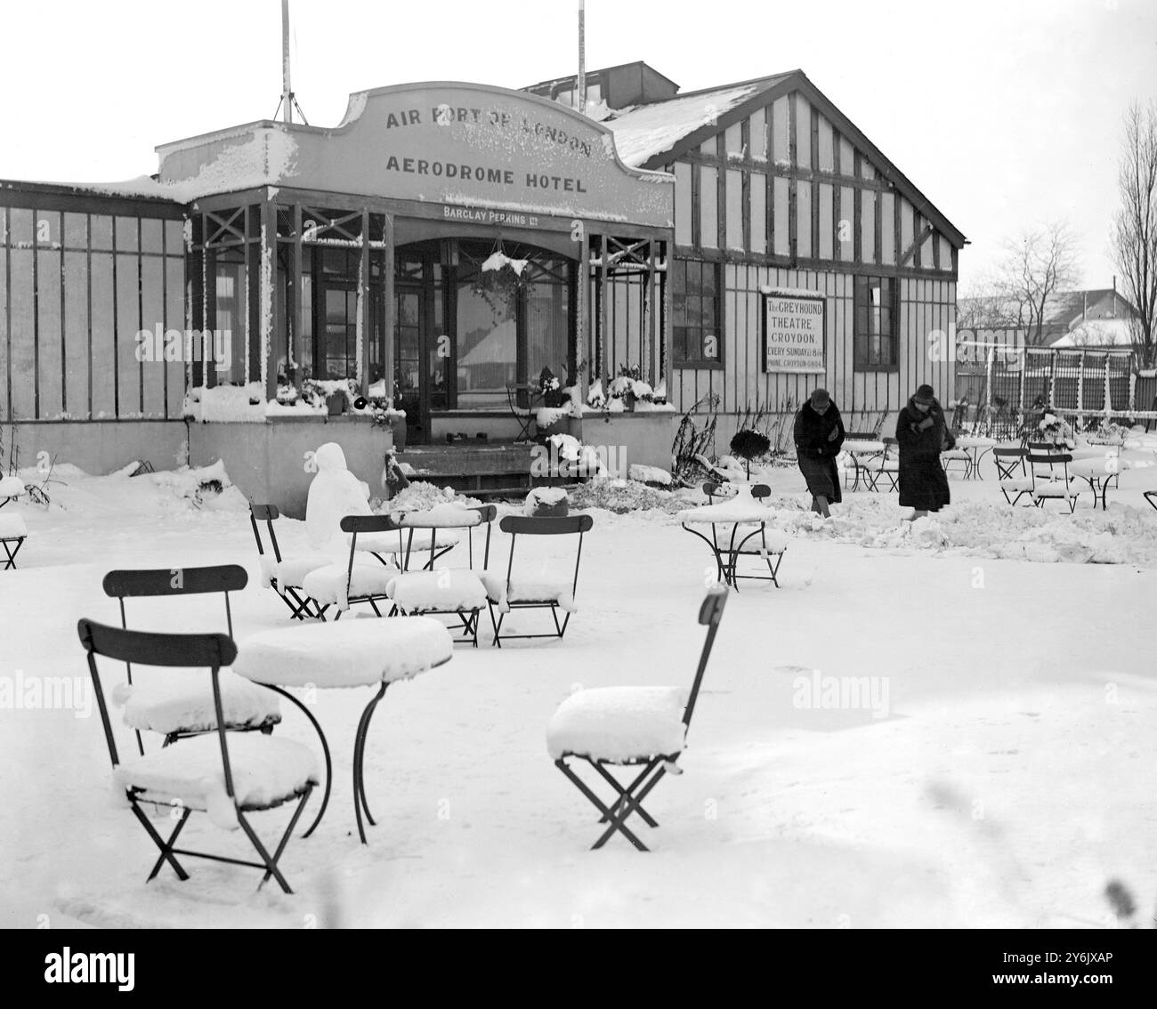 The Aerodrome Hotel , Waddon , Croydon , England 28 December 1927 Stock ...