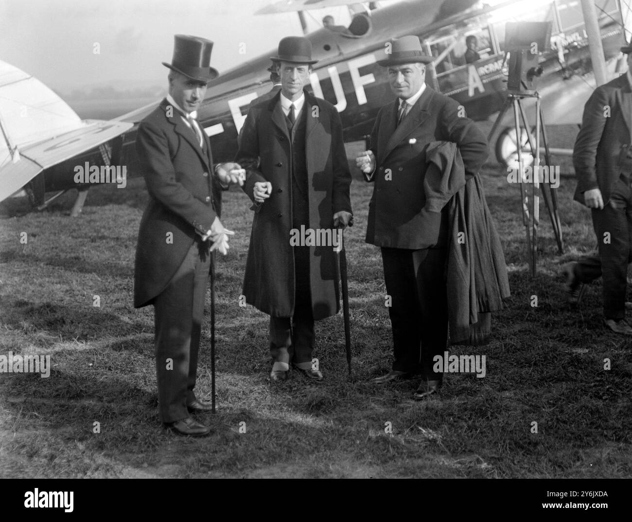Air Conference visit at Waddon Aerodrome , London , England . Lord ...