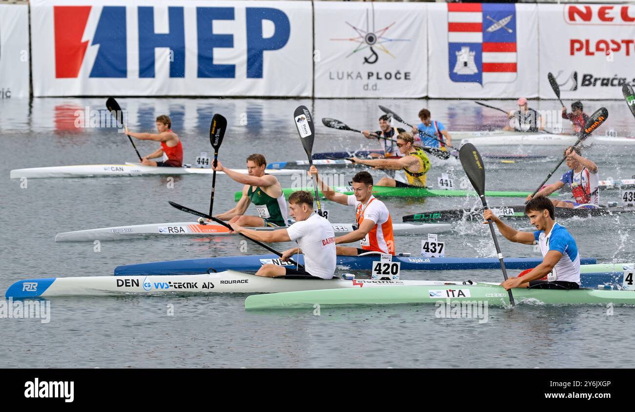The start of the K1 Men Under 23 Long Distance race during the 2024 ...