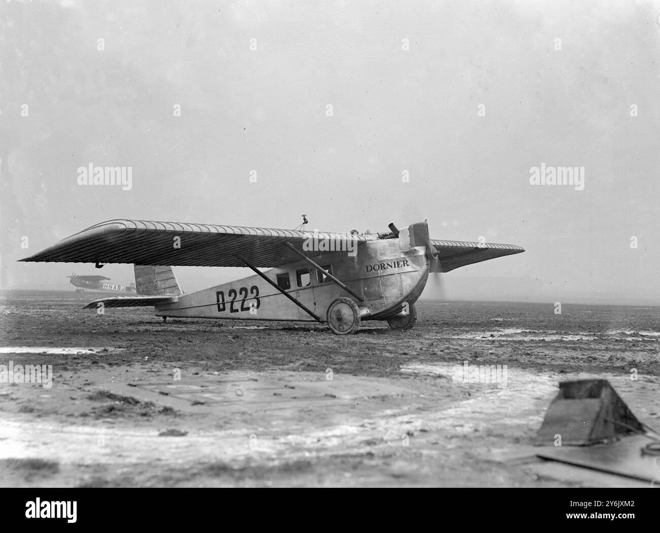 The all - metal German aeroplane at Waddon Aerodrome , London , England ...