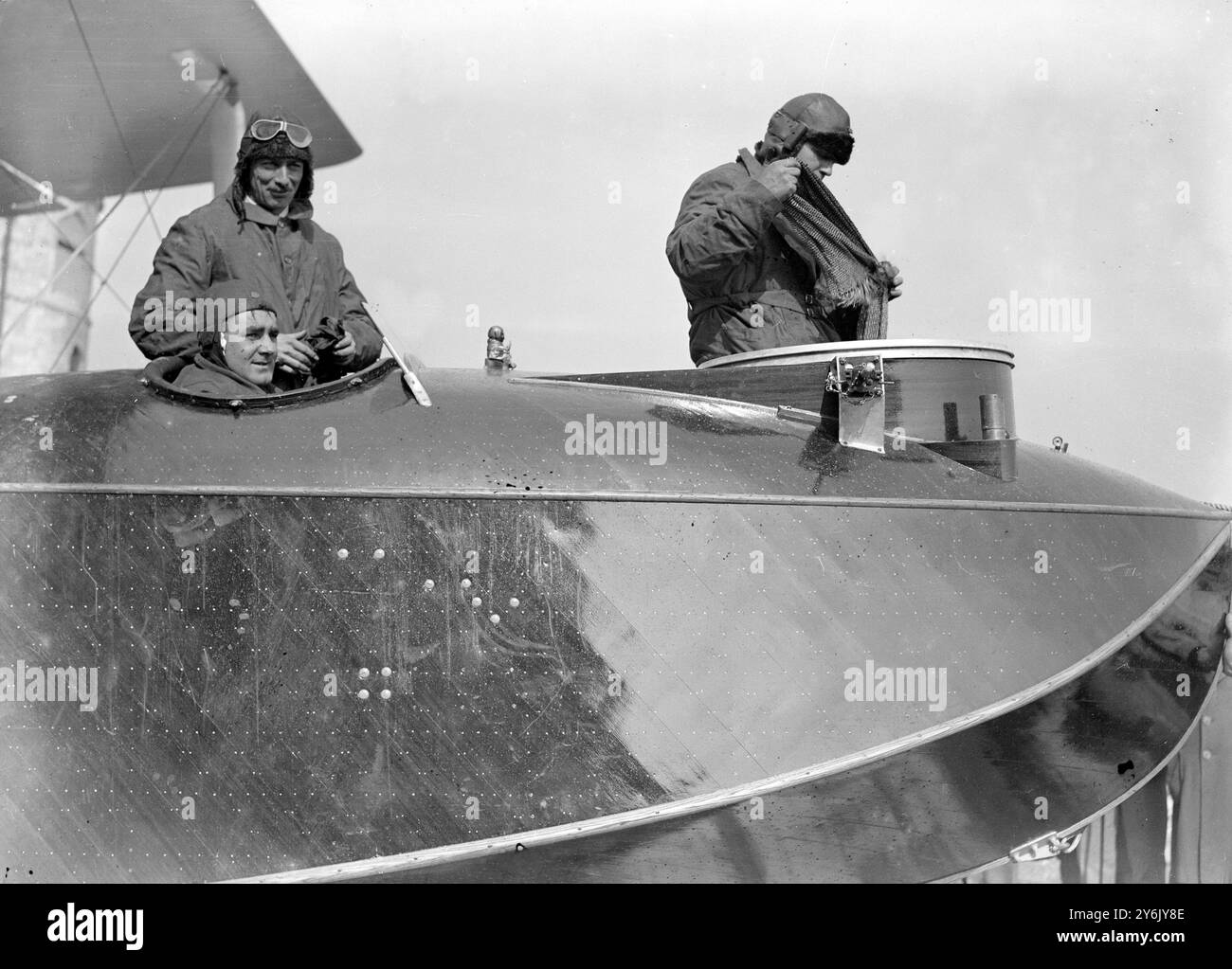 The World Flight starts from Calshot Spit , Southampton , England ...