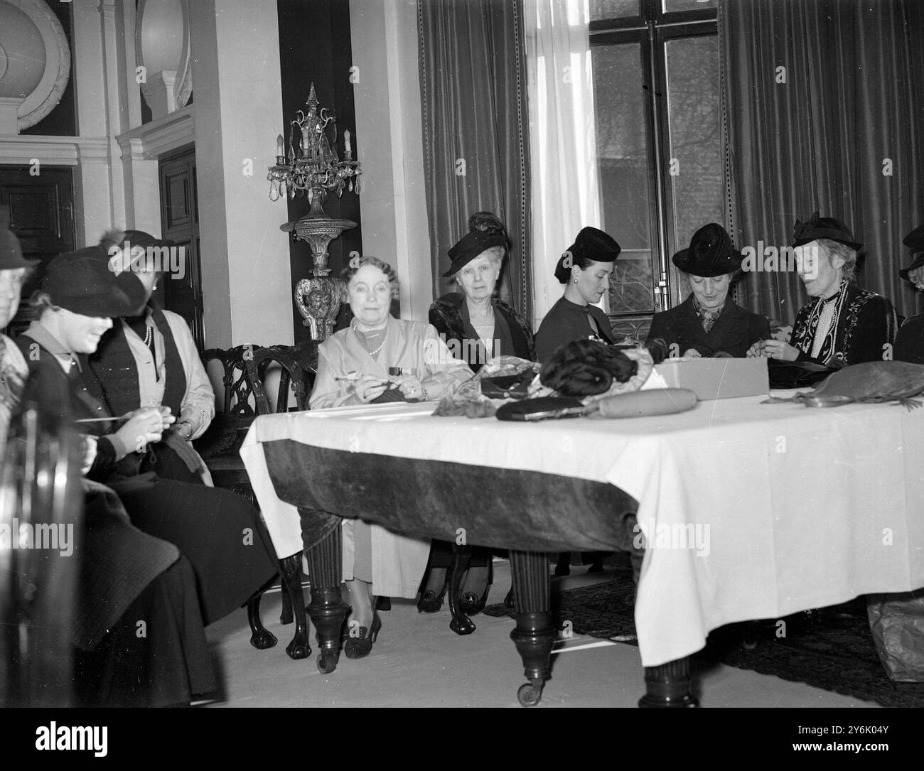 " Comforts " For the troops Violet , Lady Melchett ( left ) and some of ...