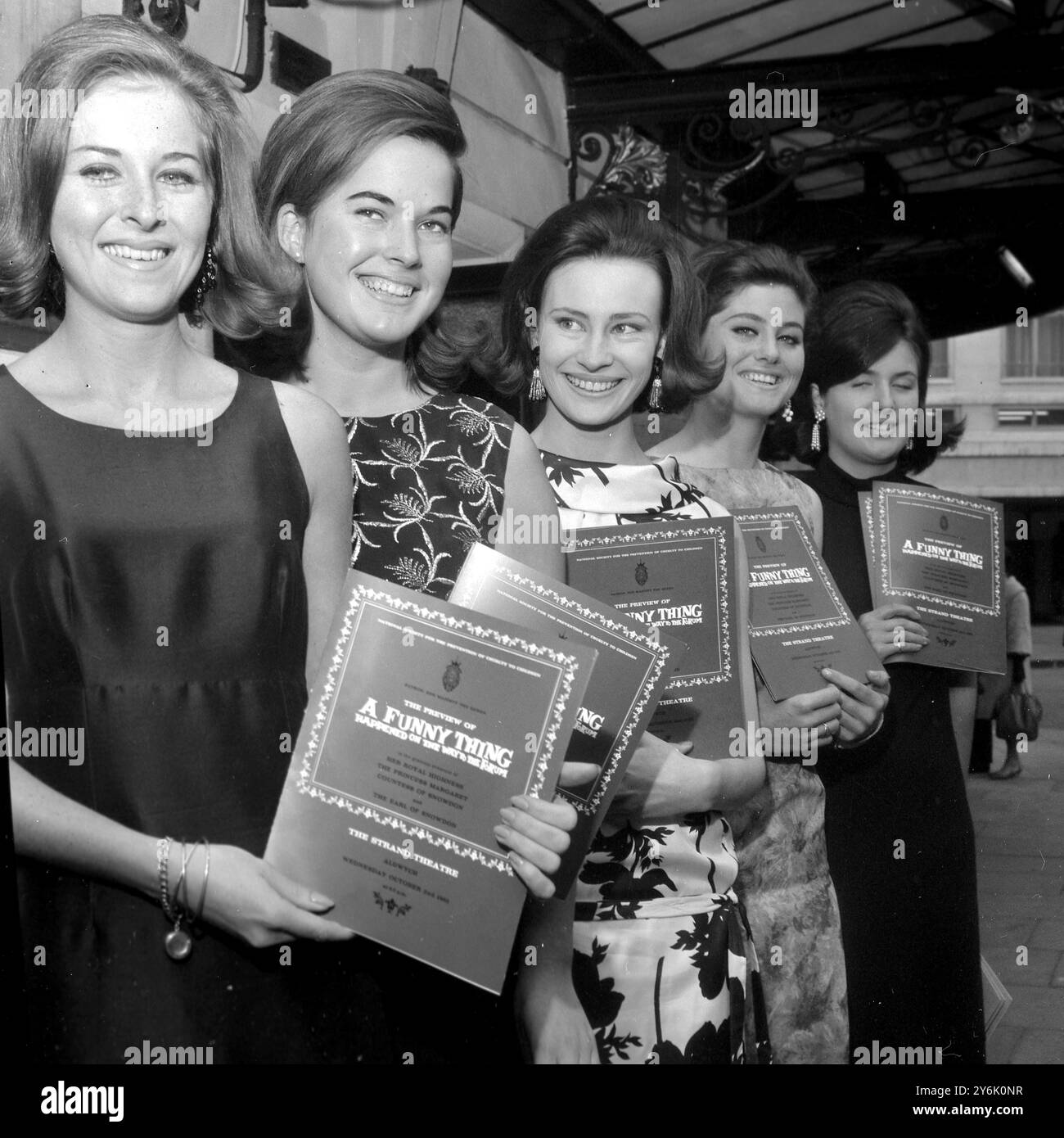 London : Girls from London 's young set will be selling programmes at ...