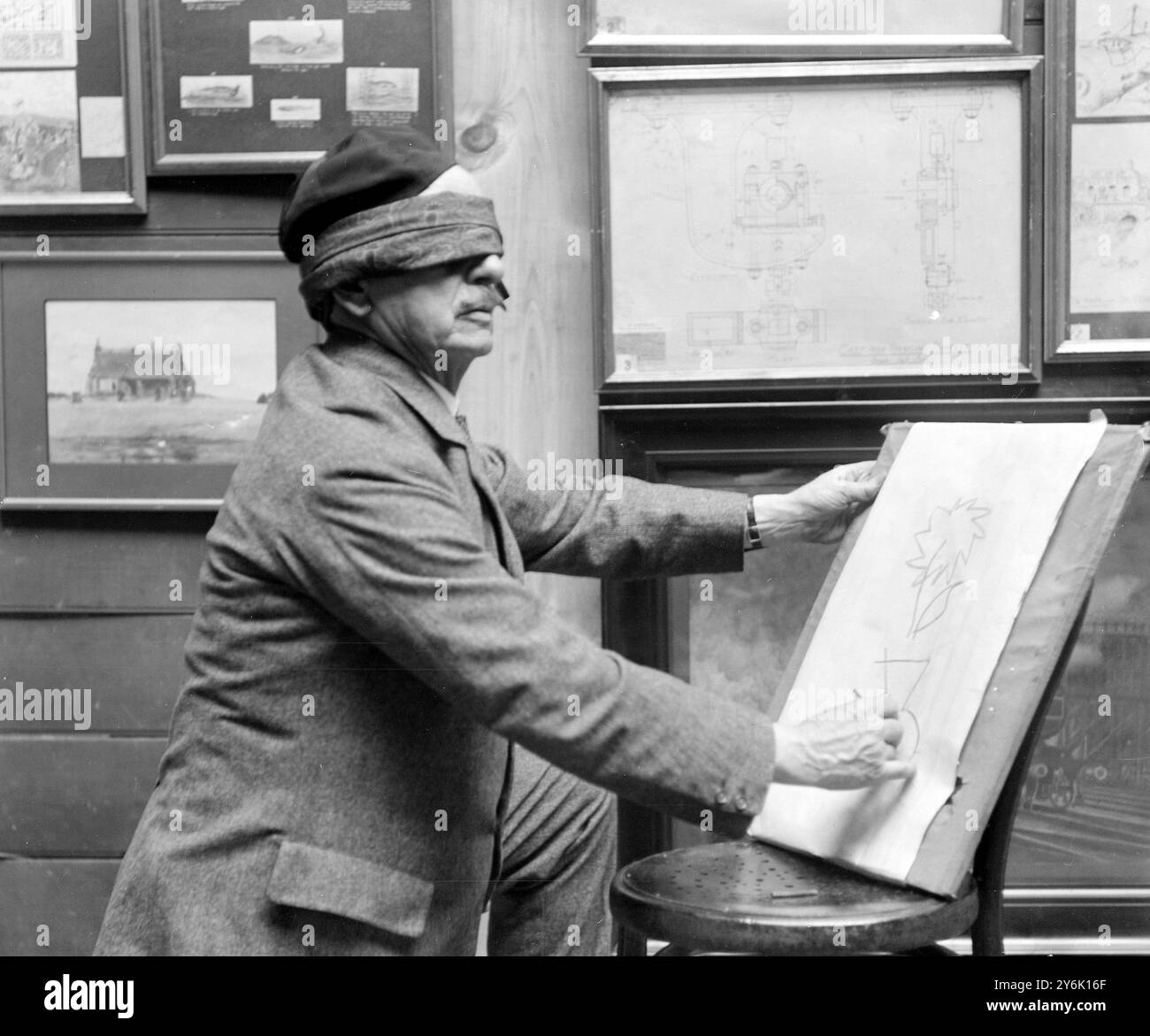 Blindfold blind Black and White Stock Photos & Images - Alamy