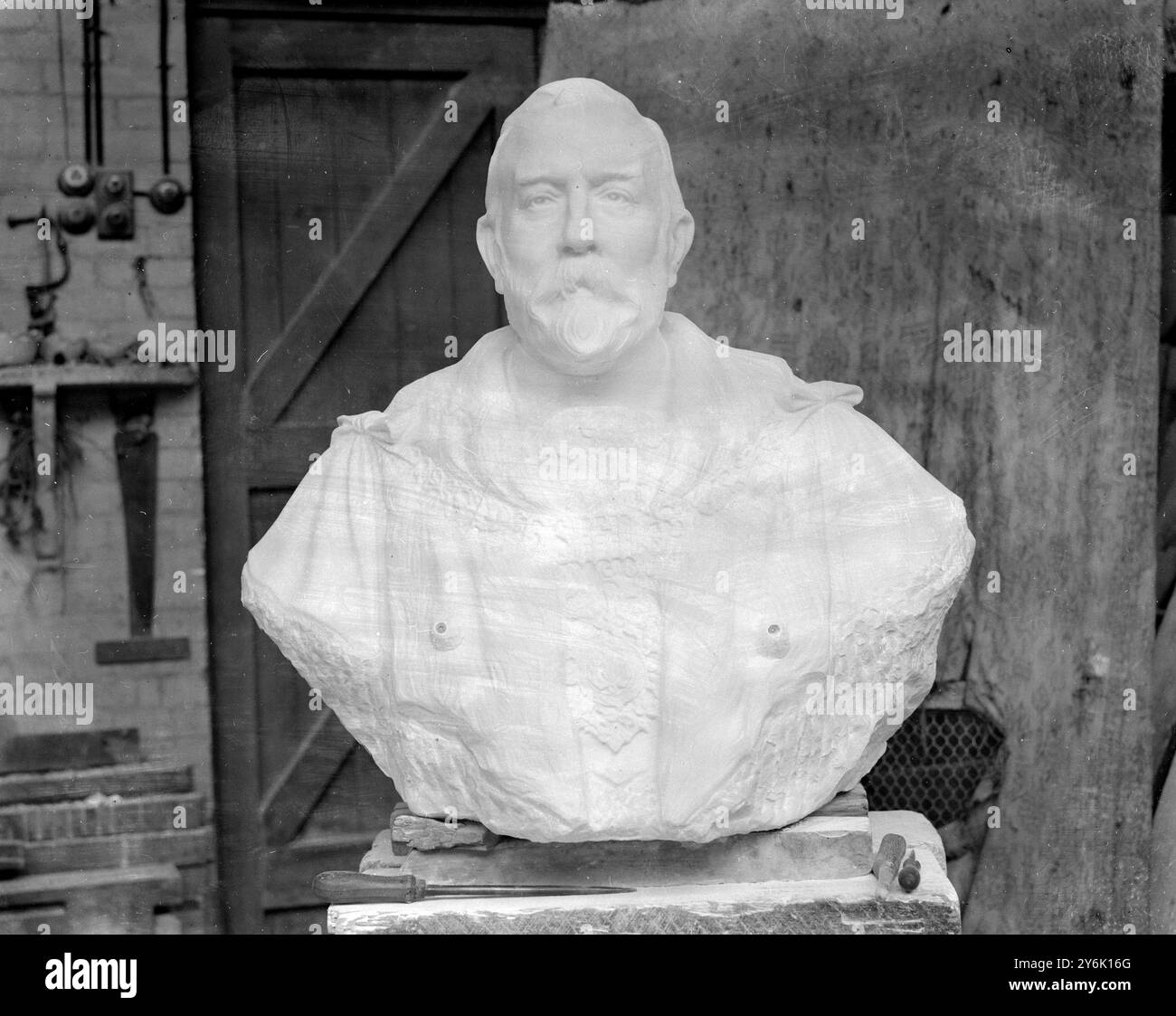 The bust of the late Sir William Treloar by British sculptor Albert ...