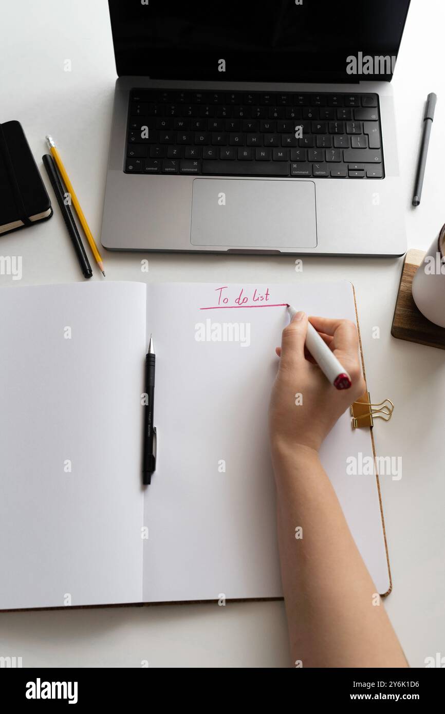 Creating a To-Do List Stock Photo - Alamy