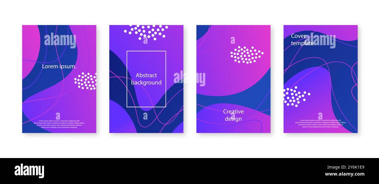 Liquid shapes cover Cut Out Stock Images & Pictures - Alamy