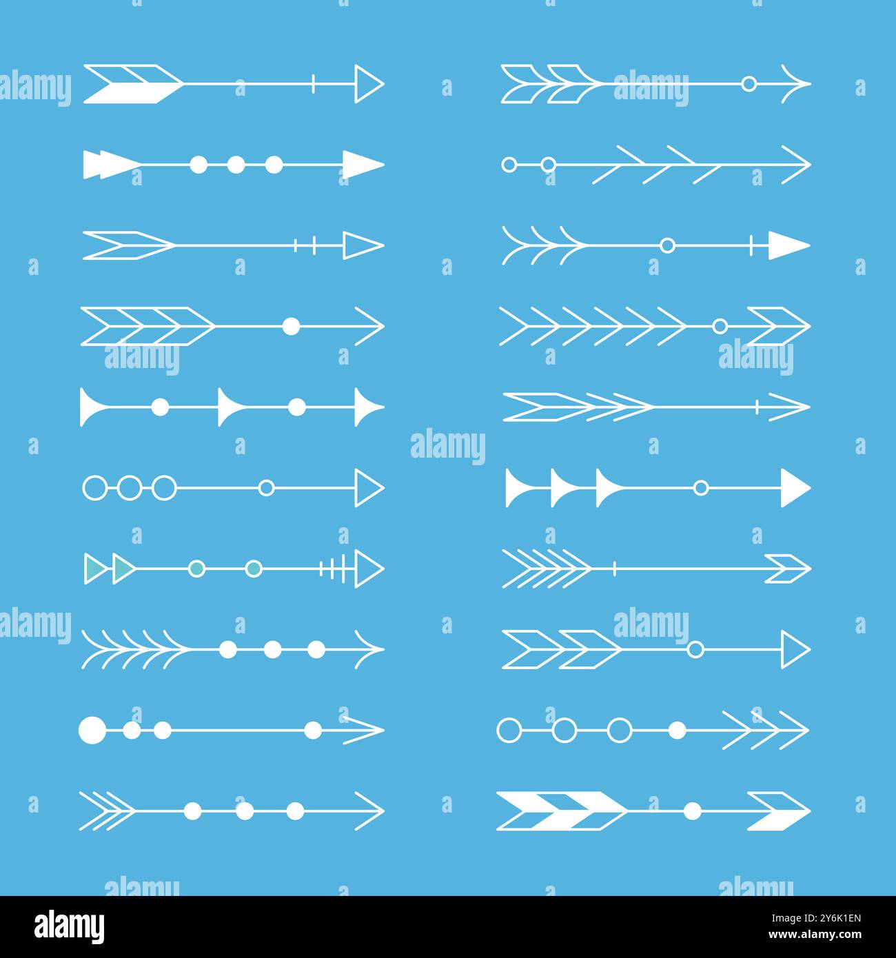 Trendy collection of arrows and text dividers Stock Vector Image & Art ...