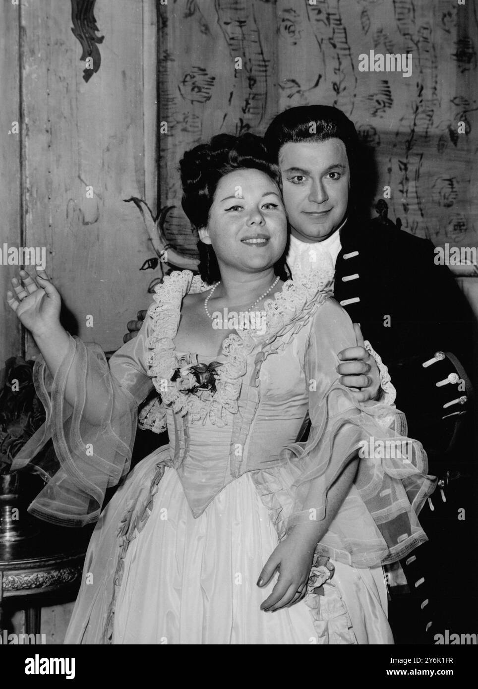 Pictured during rehearsals for the French Opera Manon in Covent Garden ...