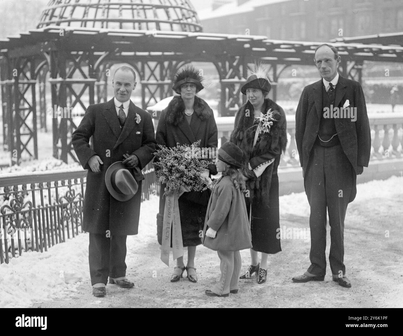 Lord Irwin presented with freedom of Harrogate . Left to Right Mayor of ...