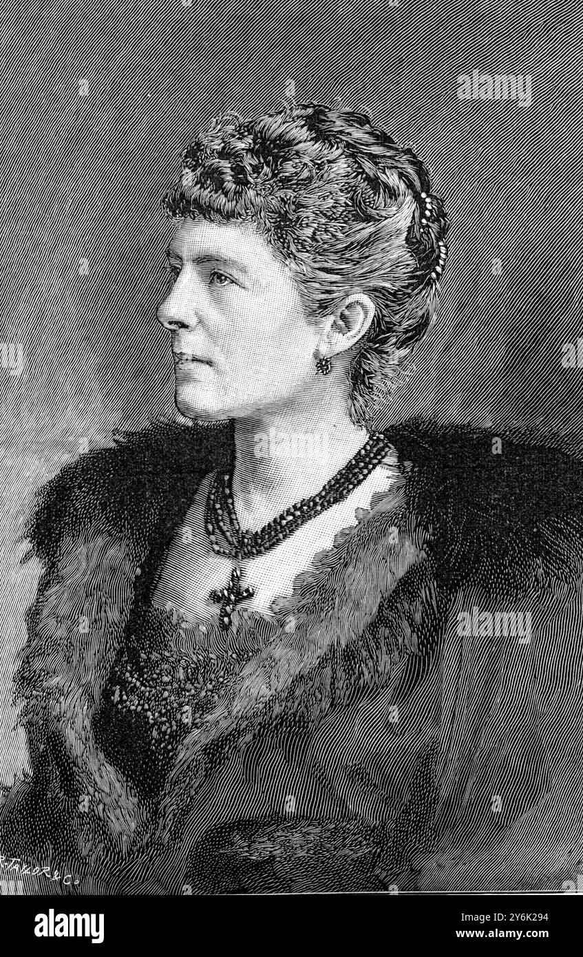 The Marchioness of Dufferin and Ava . 14 November 1891 Stock Photo - Alamy