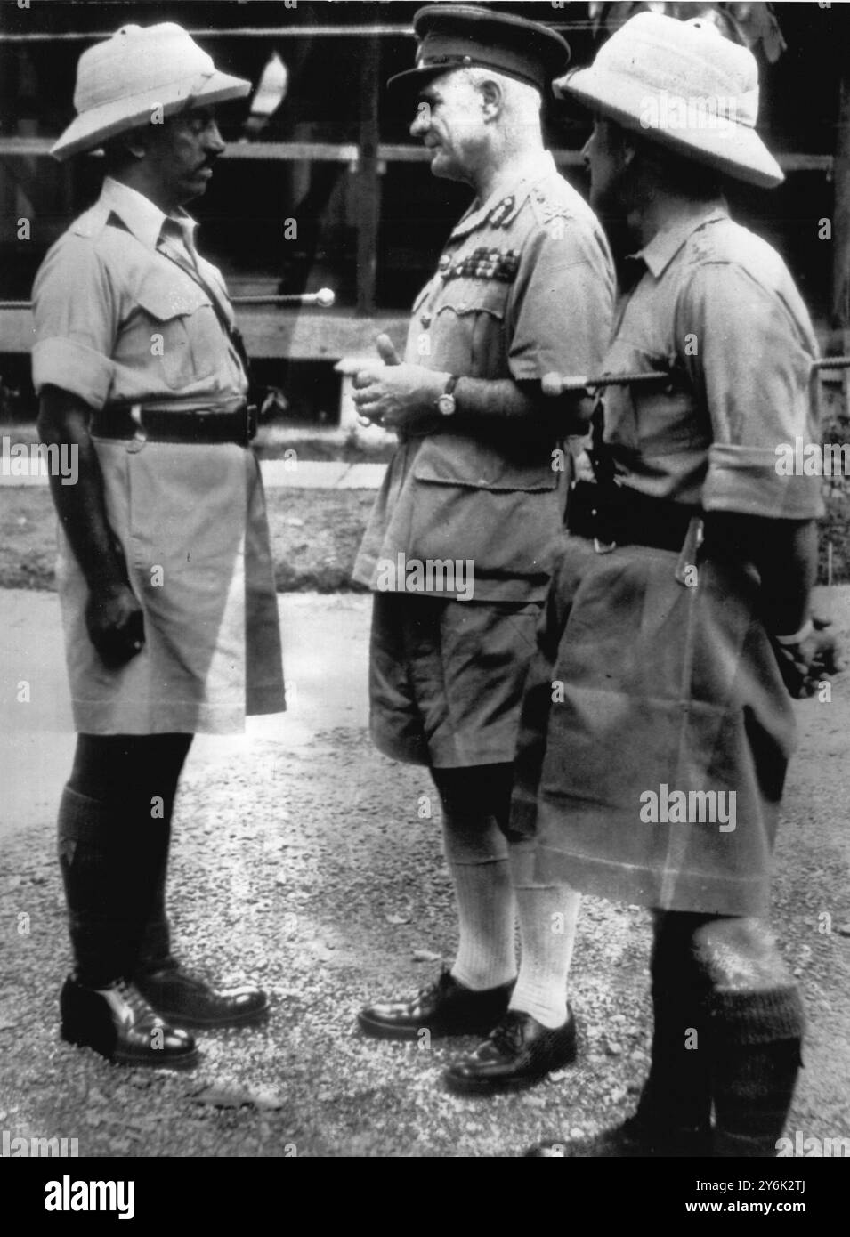 General Wavell British Commander-in-chief in India with Indian officers ...
