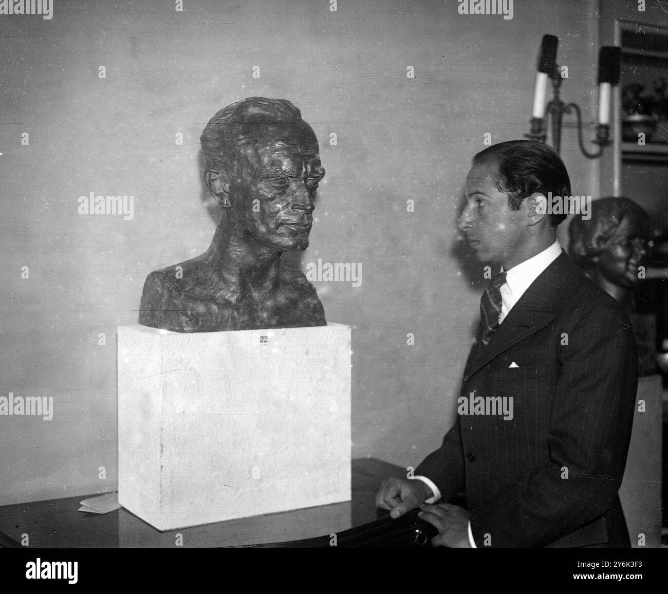 At the Warren Gallery , Maddox Street , at his exhibition of sculpture ...