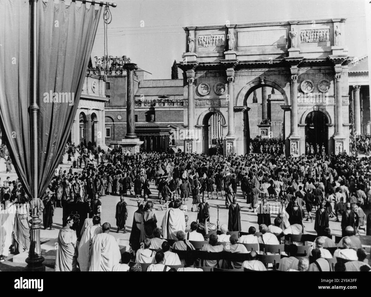 A Scene from the film Cleopatra starring Elizabeth Taylor Part of the ...