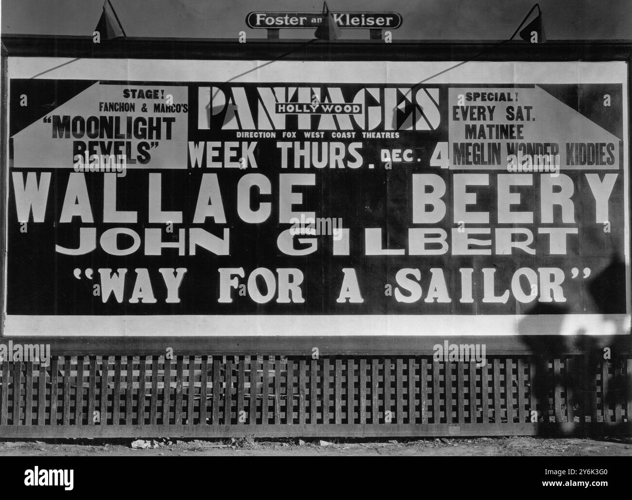 Film billboard for Way For A Sailor 1930 starring With John Gilbert ...