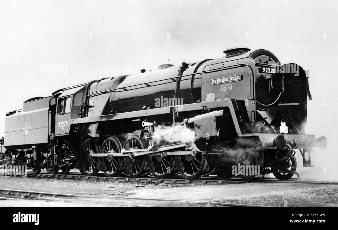 " Evening Star " the last steam train to be built in Britian Stock ...