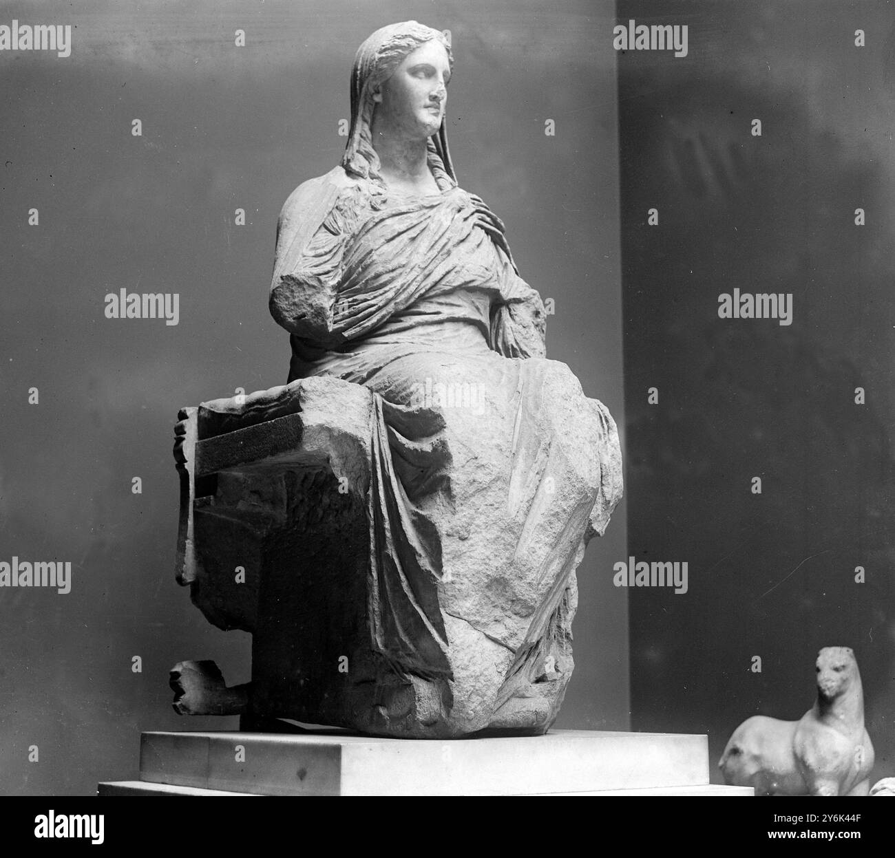 The Statue of Demeter which recently had its nose restored much to the ...