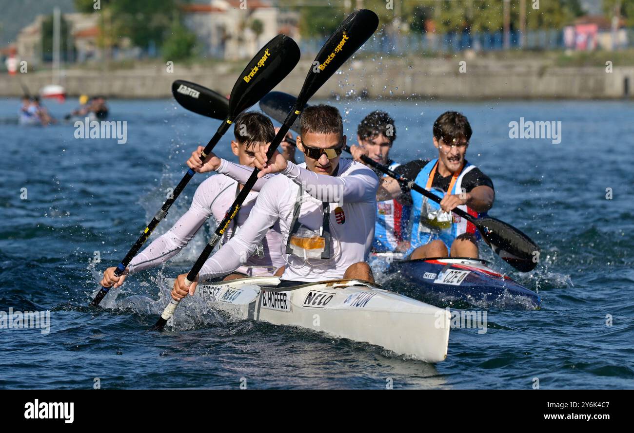 Benedek Hoffer (HUN) and Mihaly Erdesz (HUN) in the K2 Men Junior Long ...