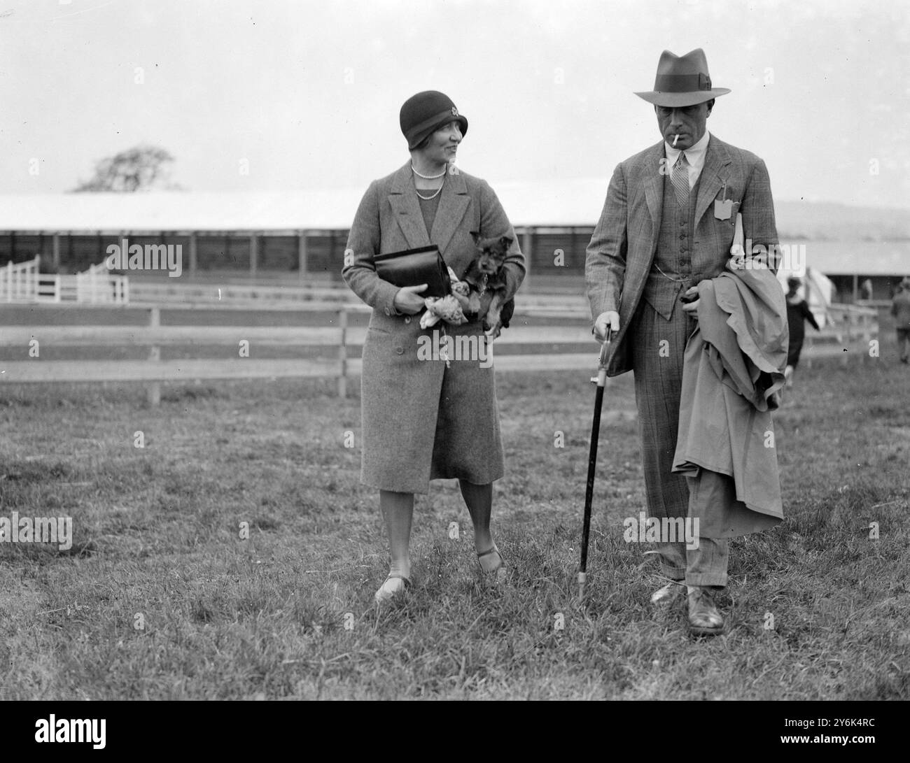 Bath and West Show at Swindon . Mrs Kemp Welch and Major Stewart ...