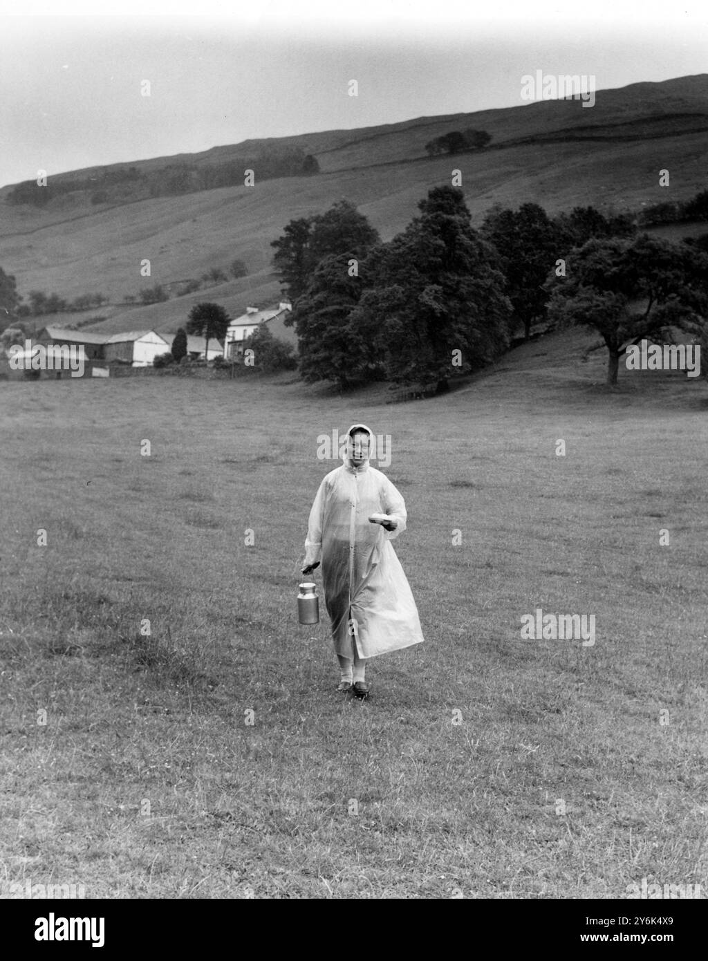 Janet Lyddon of Bexley, Kent. She was holidaying on a farm in the Lake ...