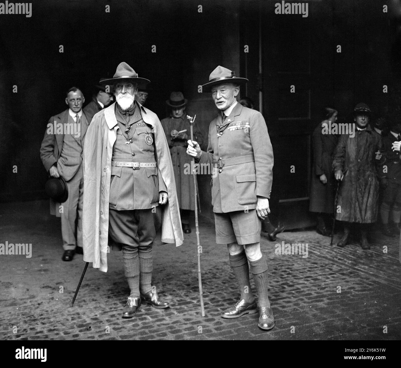 Empire Boy Scouts inspected by the King at Buckingham Palace . The Earl ...