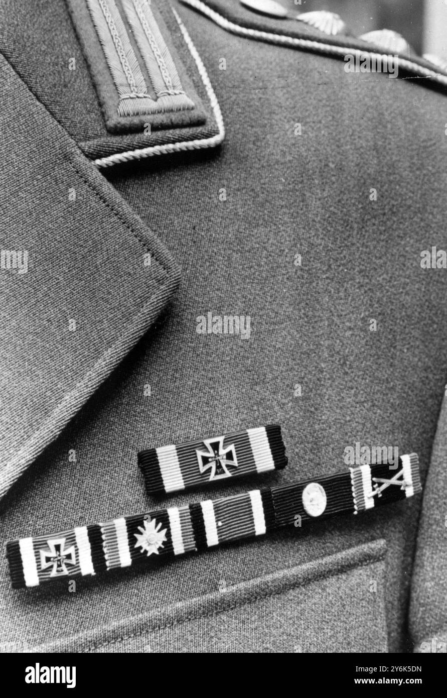 German World War II decoration being worn on the uniform of a member of ...