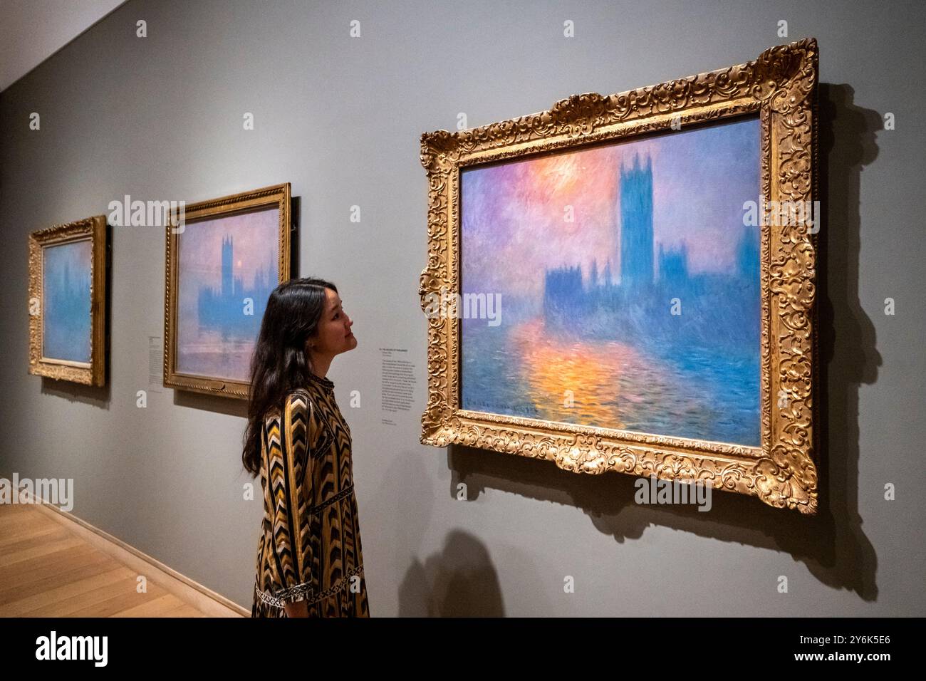 London, UK. 26 September 2024. (R) ‘Houses of Parliament’, 1904, at a ...