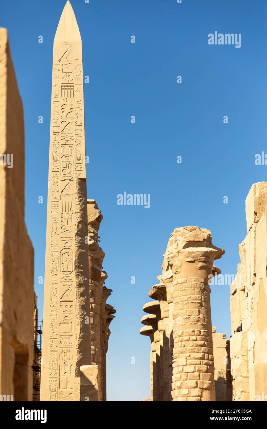Luxor, Egypt; January 16, 2024: Marvel at the Celestial Pillar of ...