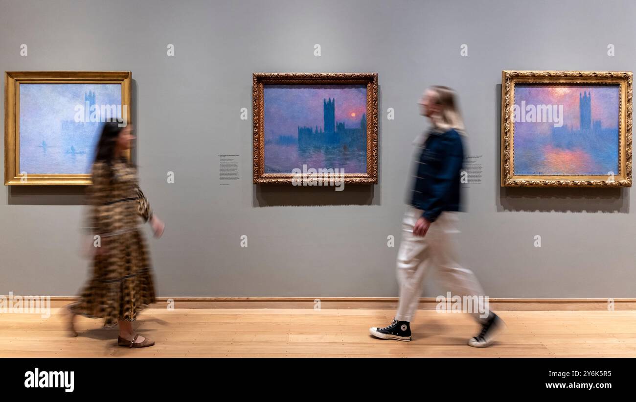 London, UK. 26 September 2024. (C) ‘Houses of Parliament, Sunset’, 1903 ...