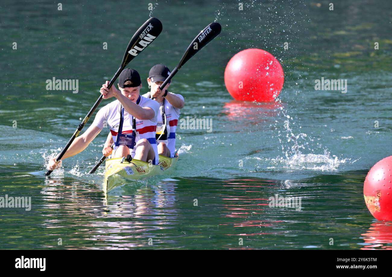 Joseph Enoch (GBR) and William Short (GBR) in the K2 Men Junior Long ...