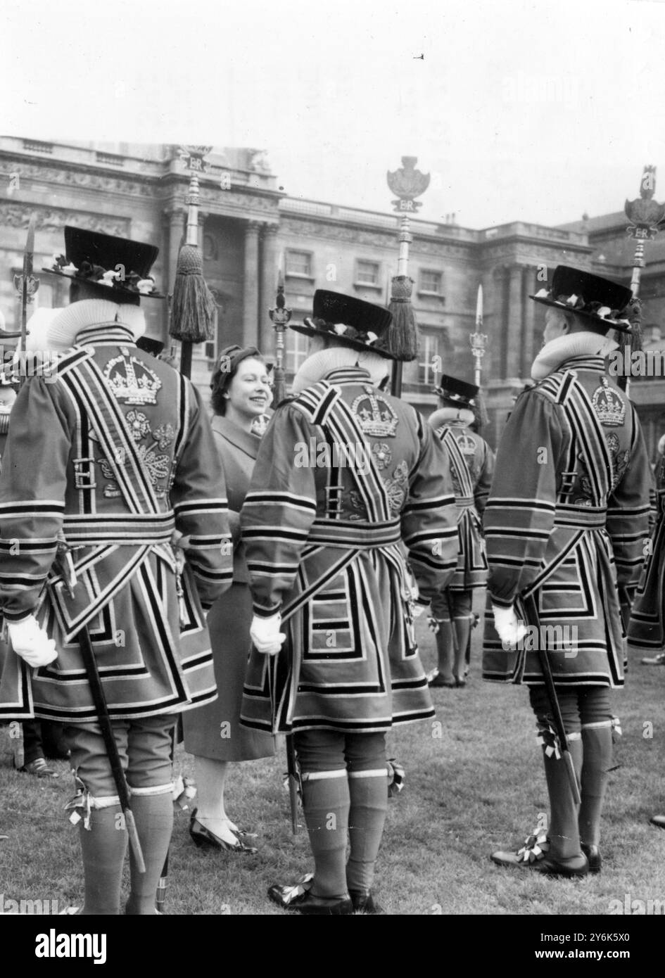 Buckingham Palace London The Queen inspects The Bodyguard of the Yeoman ...