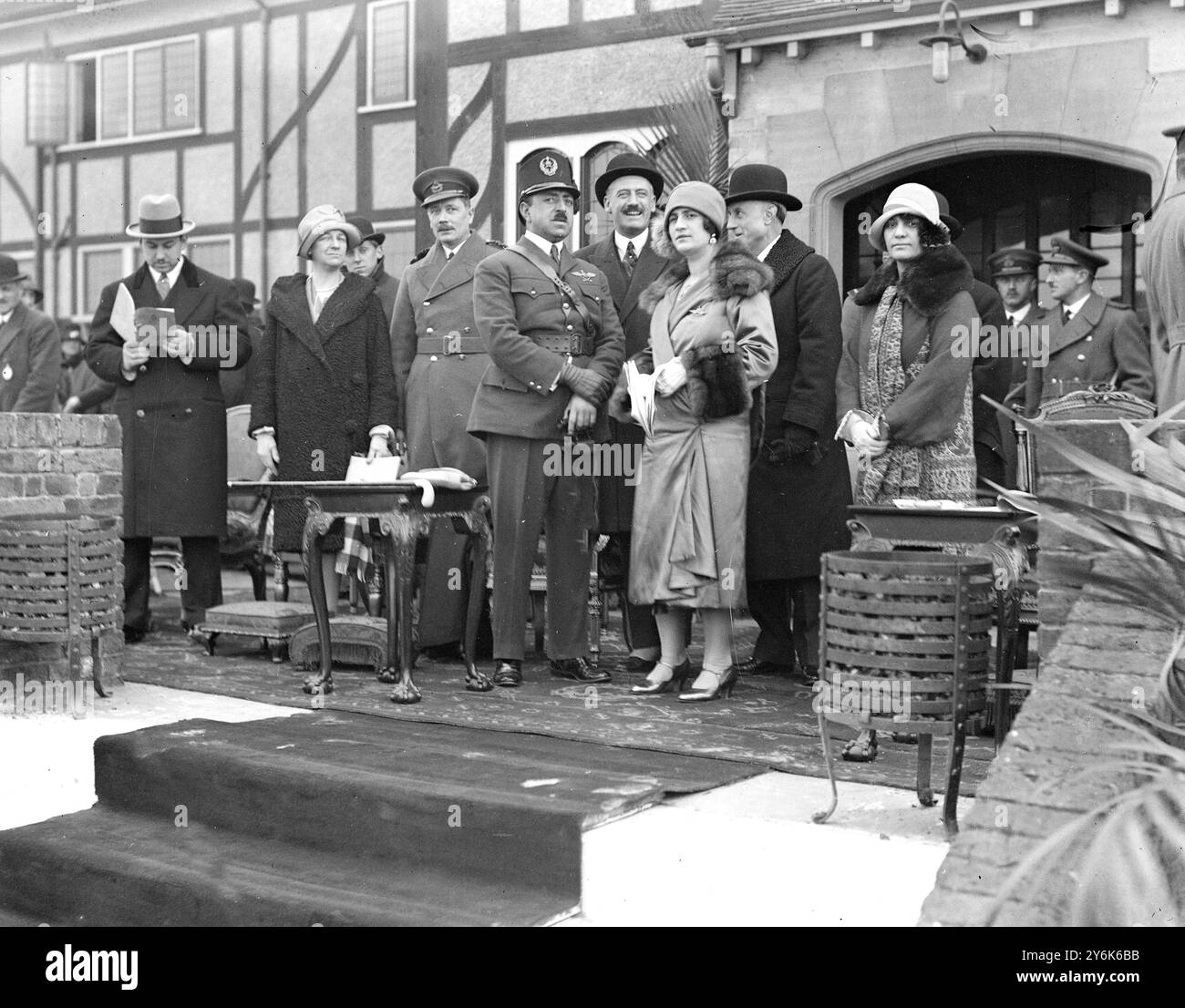 The King and Queen of Afghanistan watch Aerial display at Hendon . 17 ...