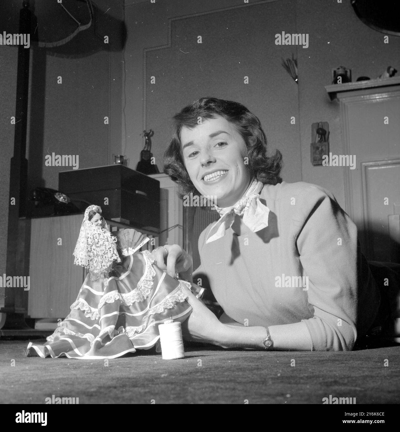 Pat Rhodes March 1958 Stock Photo - Alamy