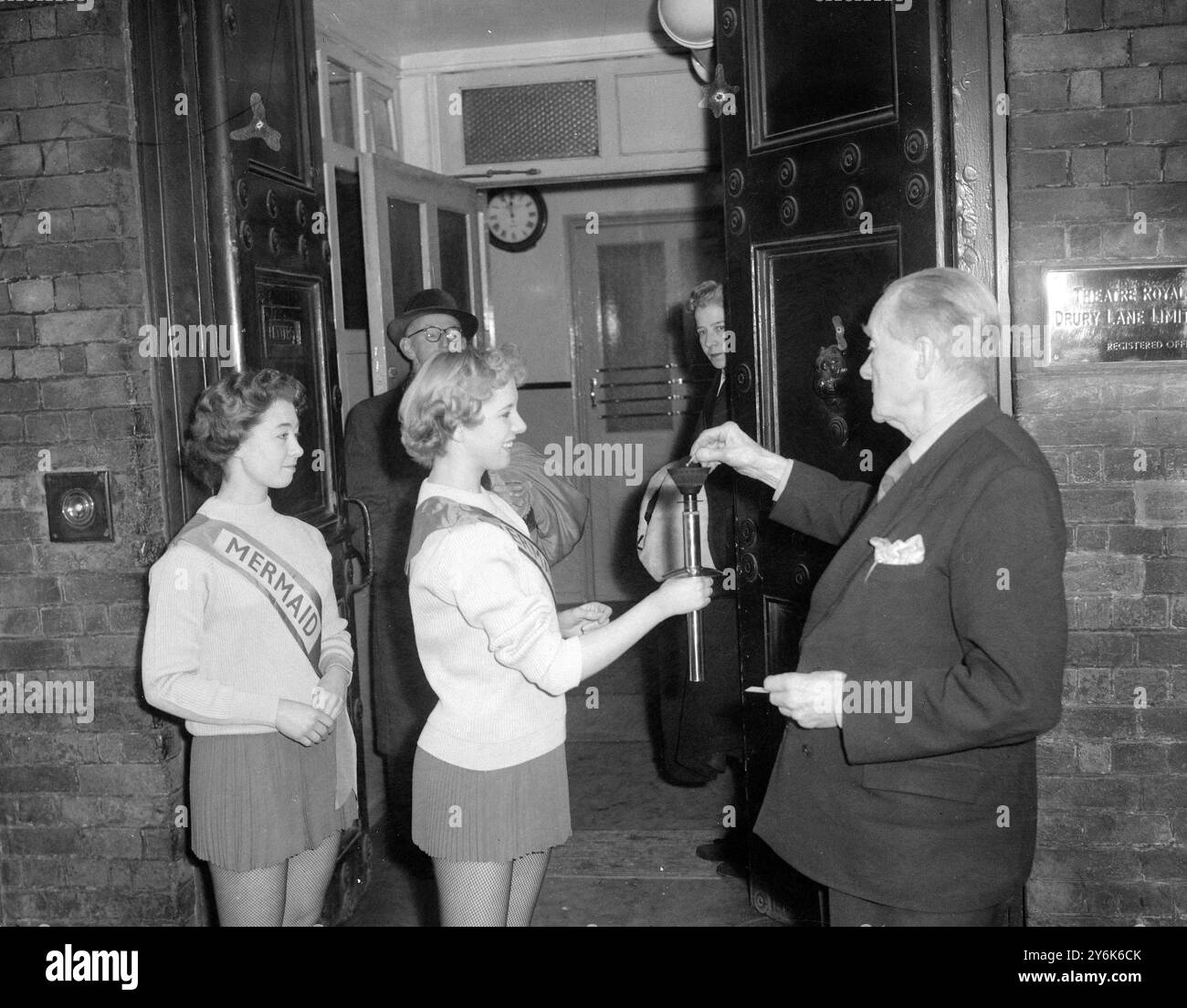 London England Roof Warming ceremony at New Mermaid Theatre Puddle Dock ...