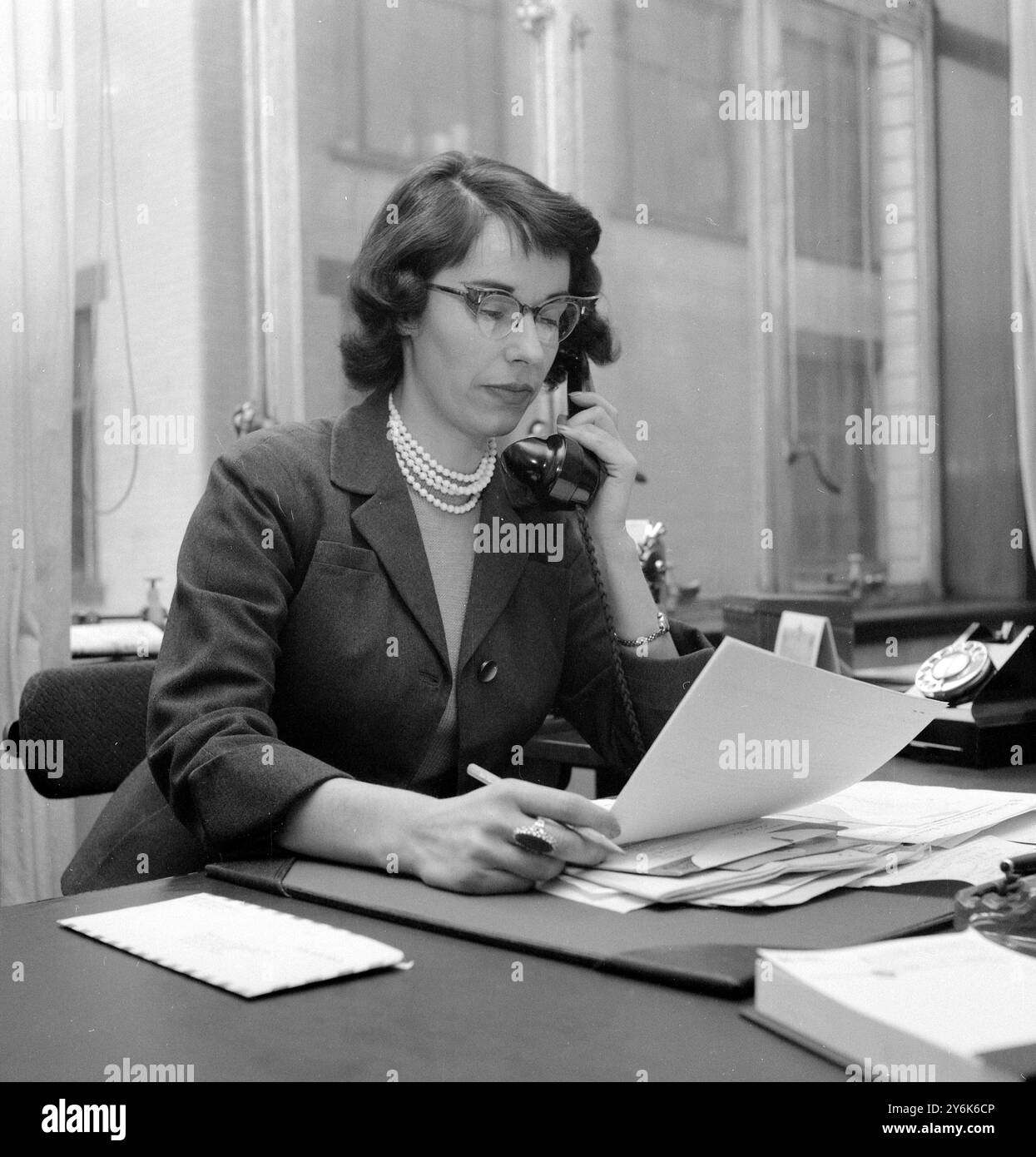 Pat Rhodes March 1958 Stock Photo - Alamy