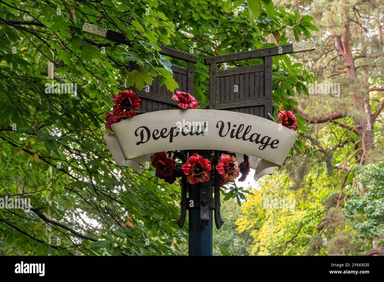 Deepcut village sign hi-res stock photography and images - Alamy