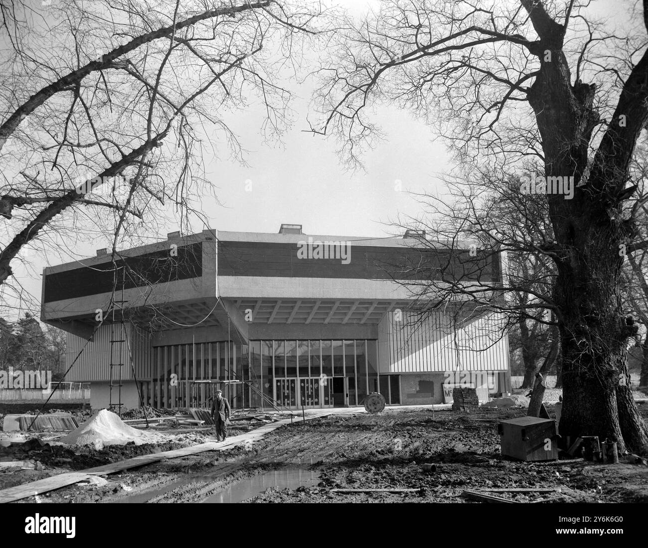 Chichester Festival Theatre under construction in Sussex 15 February ...