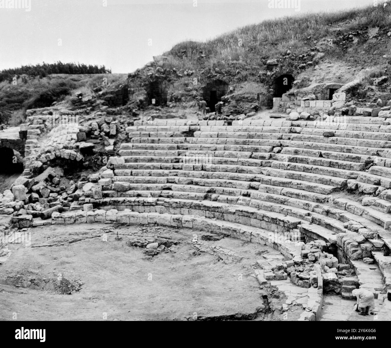 Ancient Theatre to reopen in Beisan Jerusalem 10 July 1962 Stock Photo ...