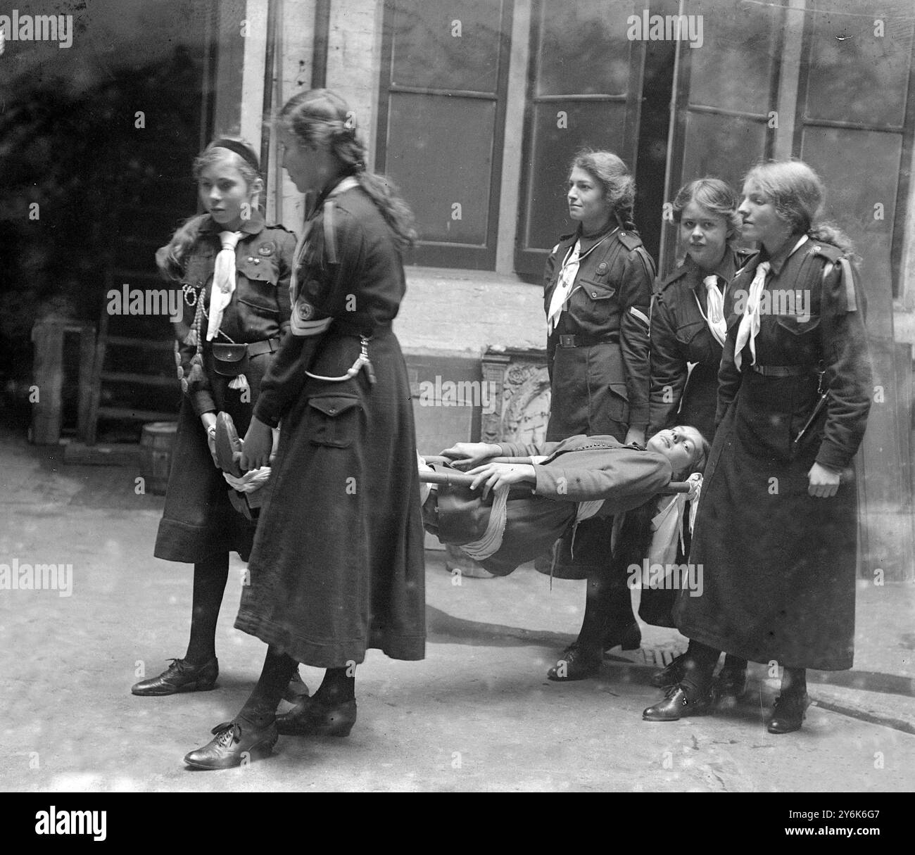 A Girl Guides War Hostel at Plymouth, Devon. The Guides, from the 3rd ...