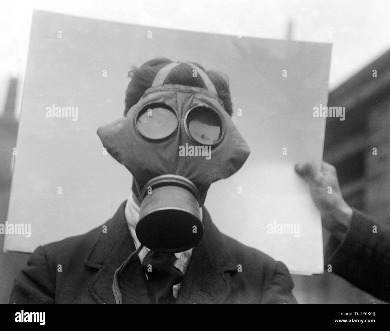 German gas plot in 1919 The complete mask 1 March 1917 Stock Photo - Alamy