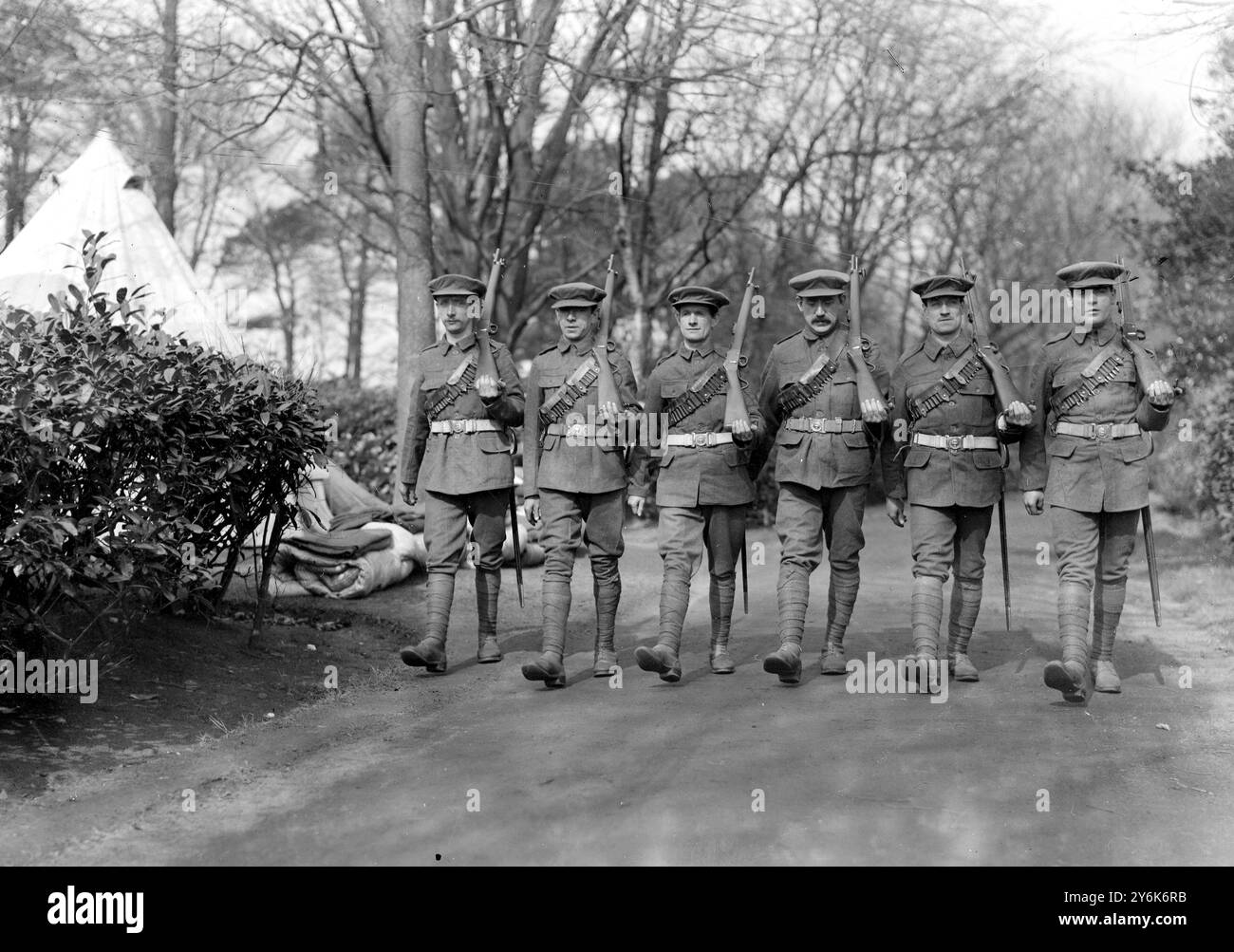 Ulster Volunteers. a unionist militia founded in 1912 to block Home Rule for Ireland Stock Photo ...