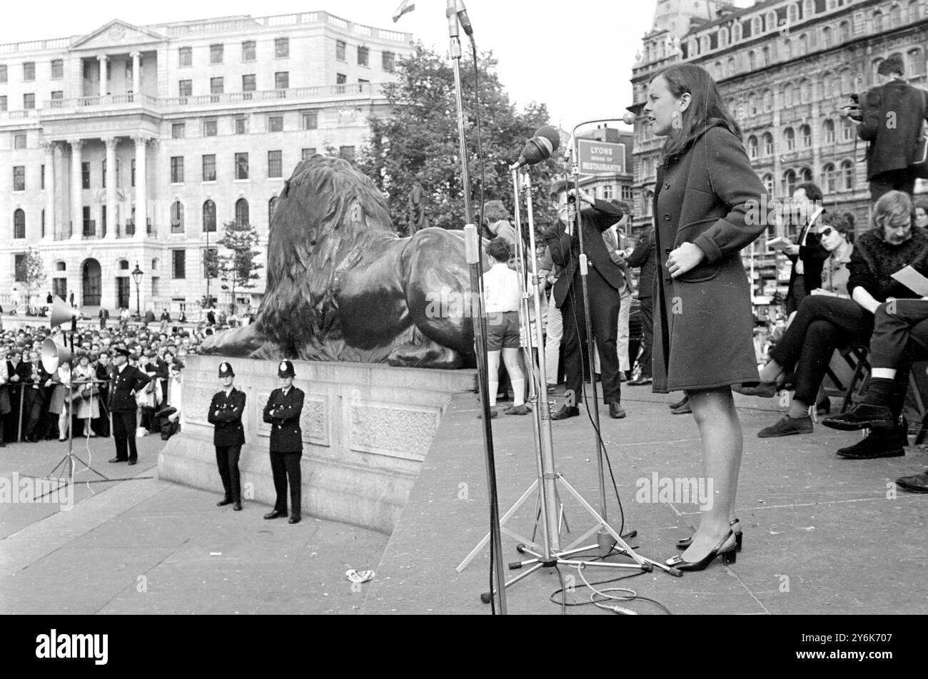 London Miss Bernadette Devlin 22 year old member of Parliament for Mid ...