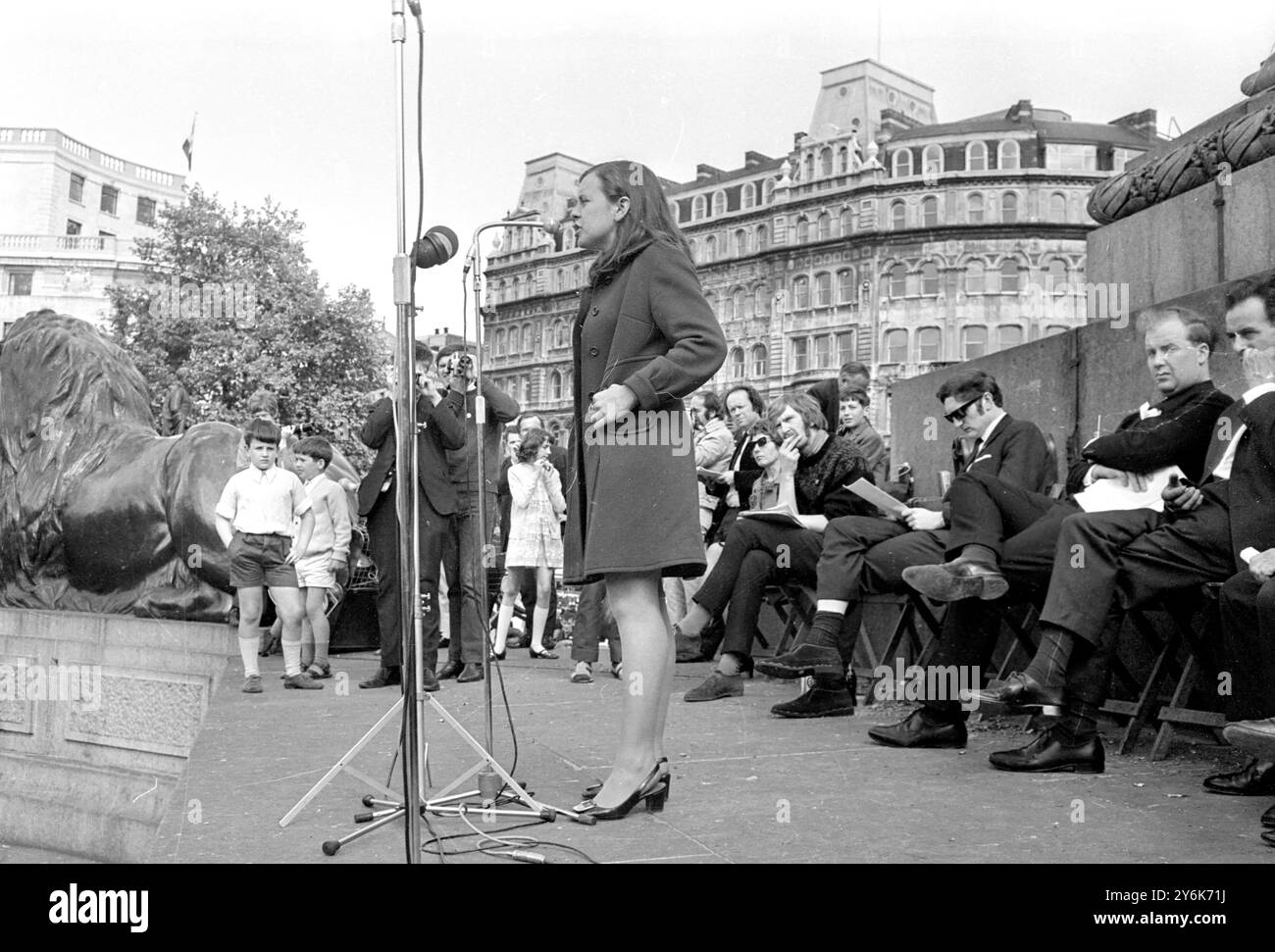 London Miss Bernadette Devlin 22 year old member of Parliament for Mid ...