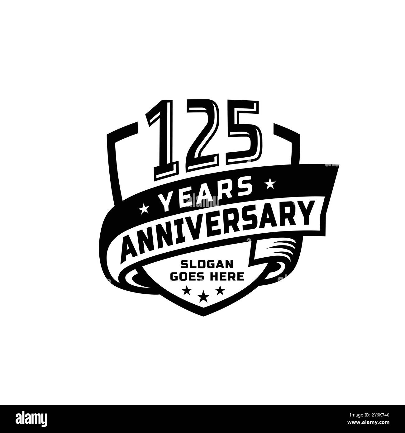 125 years anniversary celebration design template. 125th anniversary ...